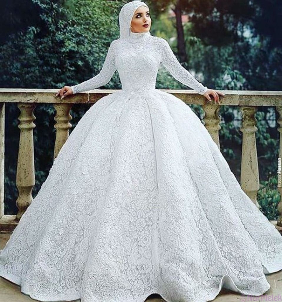 2021’in En Gözde 40 Tesettür Gelinlik Modeli