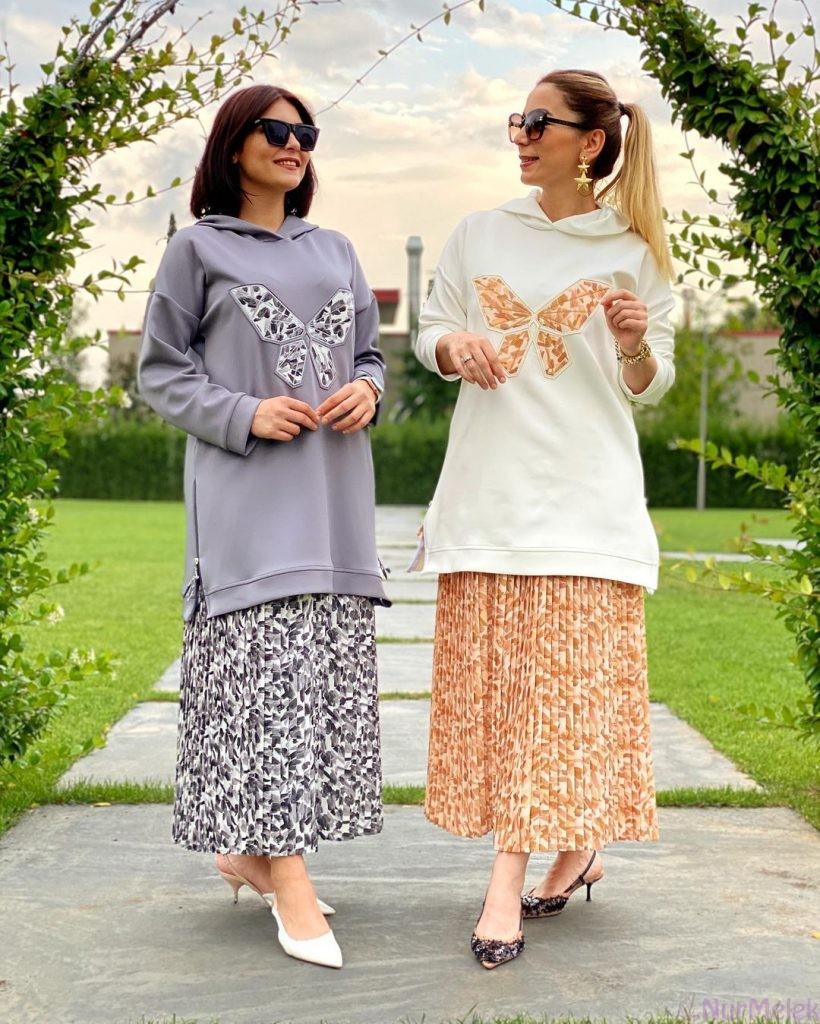 Tesettürde En Trend 15 Etek – Sweat Kombini