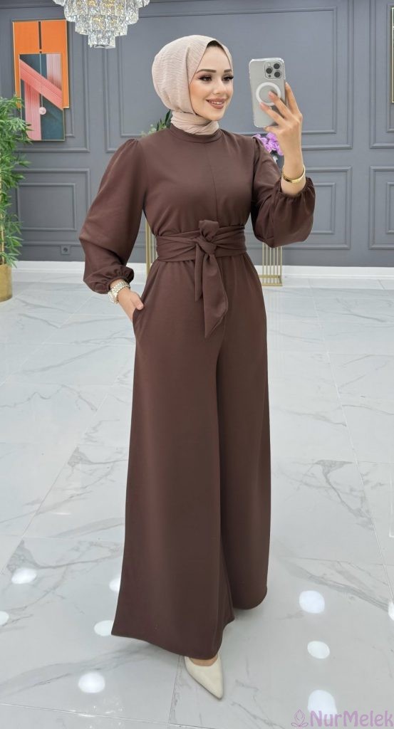 En Yeni ve Zarif 17 Düğünlük Tesettür Tulum Modeli